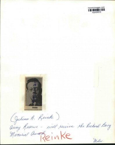 1975 Press Photo Richard Borg Memorial Award - Julius A. Reinke, Army ...