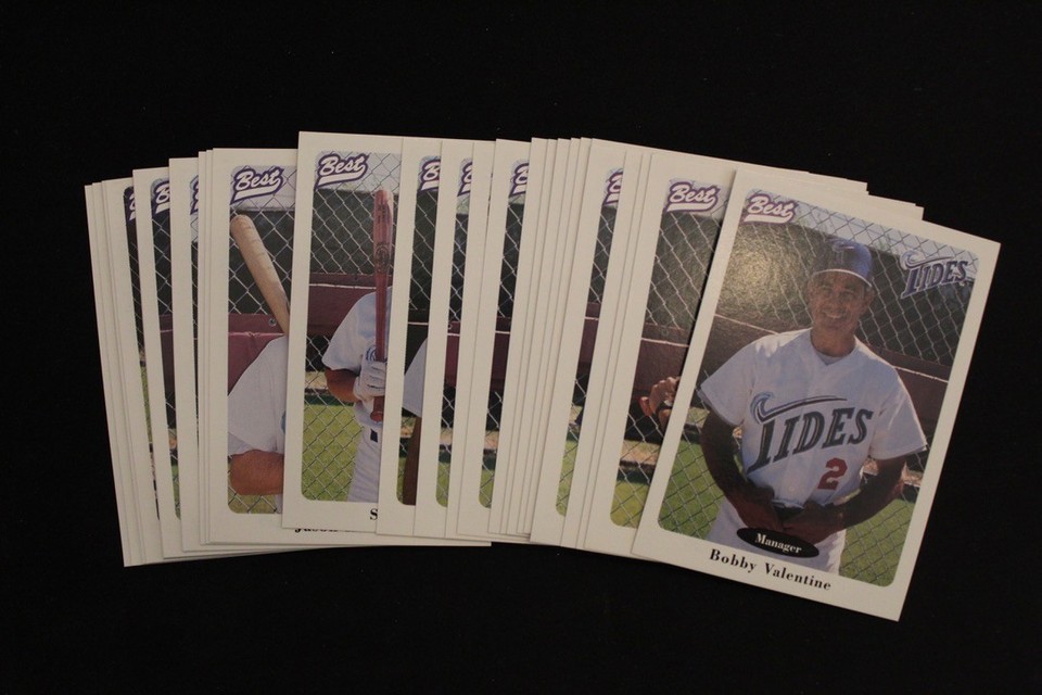 1996 BEST NORFOLK TIDES MINOR LEAGUE COMPLETE TEAM SET BOBBY VALENTINE ...