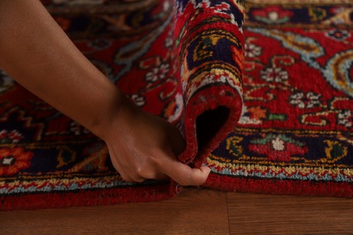 Vintage Handmade Red Tebriz Palace Size Rug 10x17 Wool Handmade Room ...