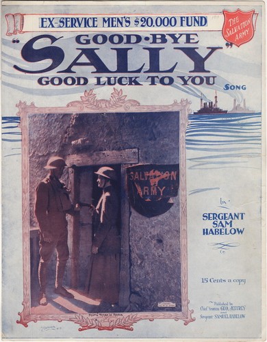 Good-Bye Sally Good Luck To You, Ex-Service Men's $20,000 Fund 1919, WW ...