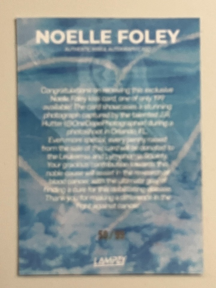 NOELLE FOLEY Authentic Kiss Auto Card 50/99 Mick Foley WWE | eBay