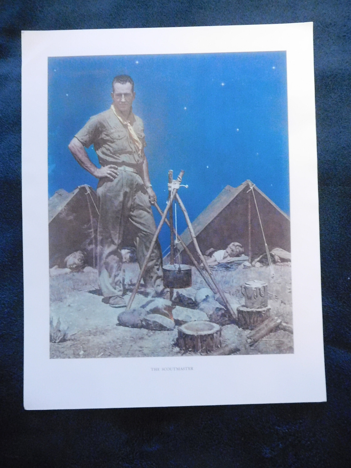 Norman Rockwell Boy Scout Print on Card Stock, "The Scoutmaster" | eBay