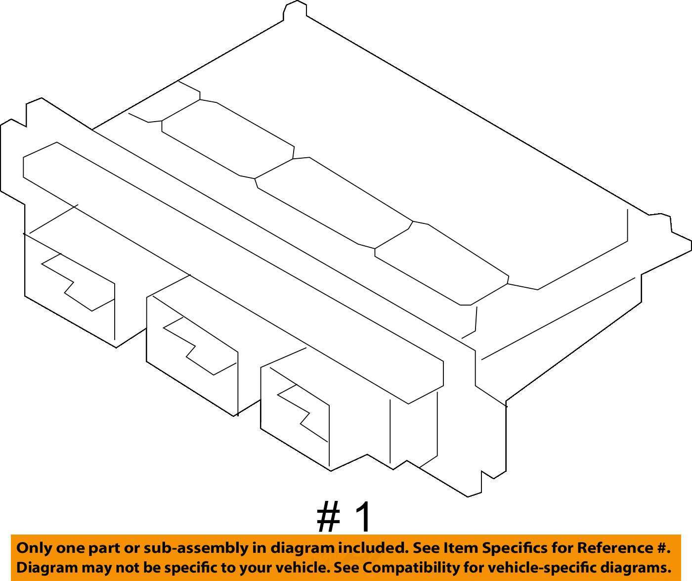 2014 Ford Edge Engine Computer Control Module ECU 129K Miles OE ...