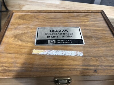 HP Agilent 85027A Directional Bridge, 10 MHz to 18 GHz. BONUS!! HP ...
