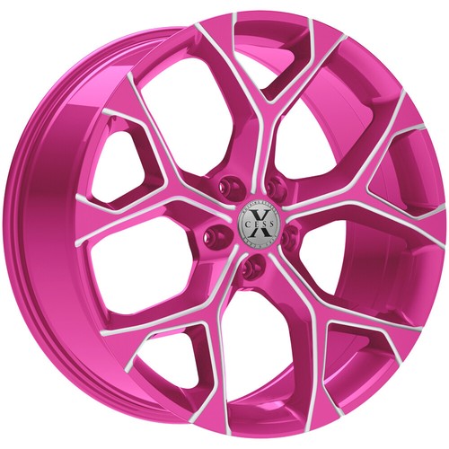 (Set of 4) Xcess X05 20x8.5 5x4.5" +35mm Pink/Milled Wheels Rims 20 ...