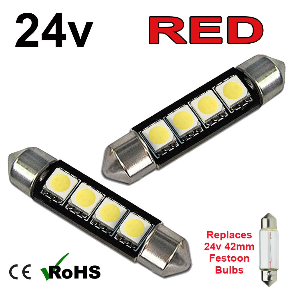 Led Festoon Bulbs 24 Volt Brightest 25 Watt
