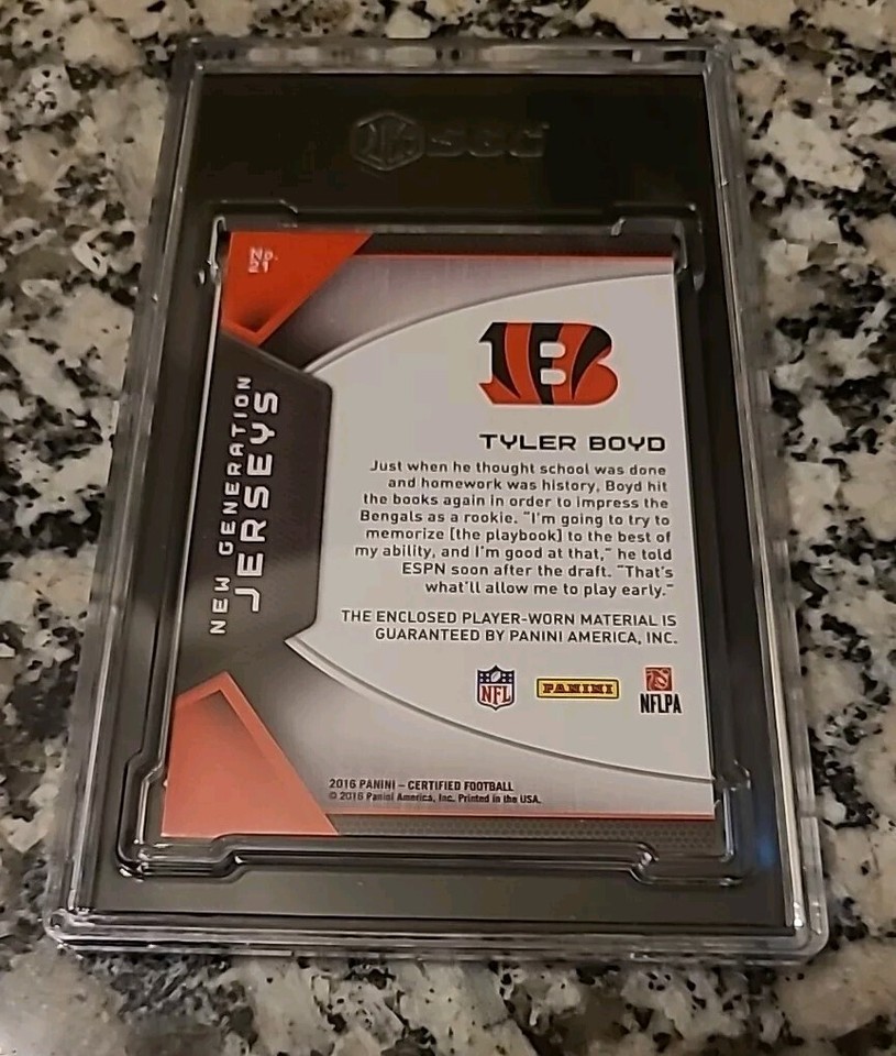 2016 Panini Certified New Generation Jerseys Rookie Tyler Boyd Mirror ...