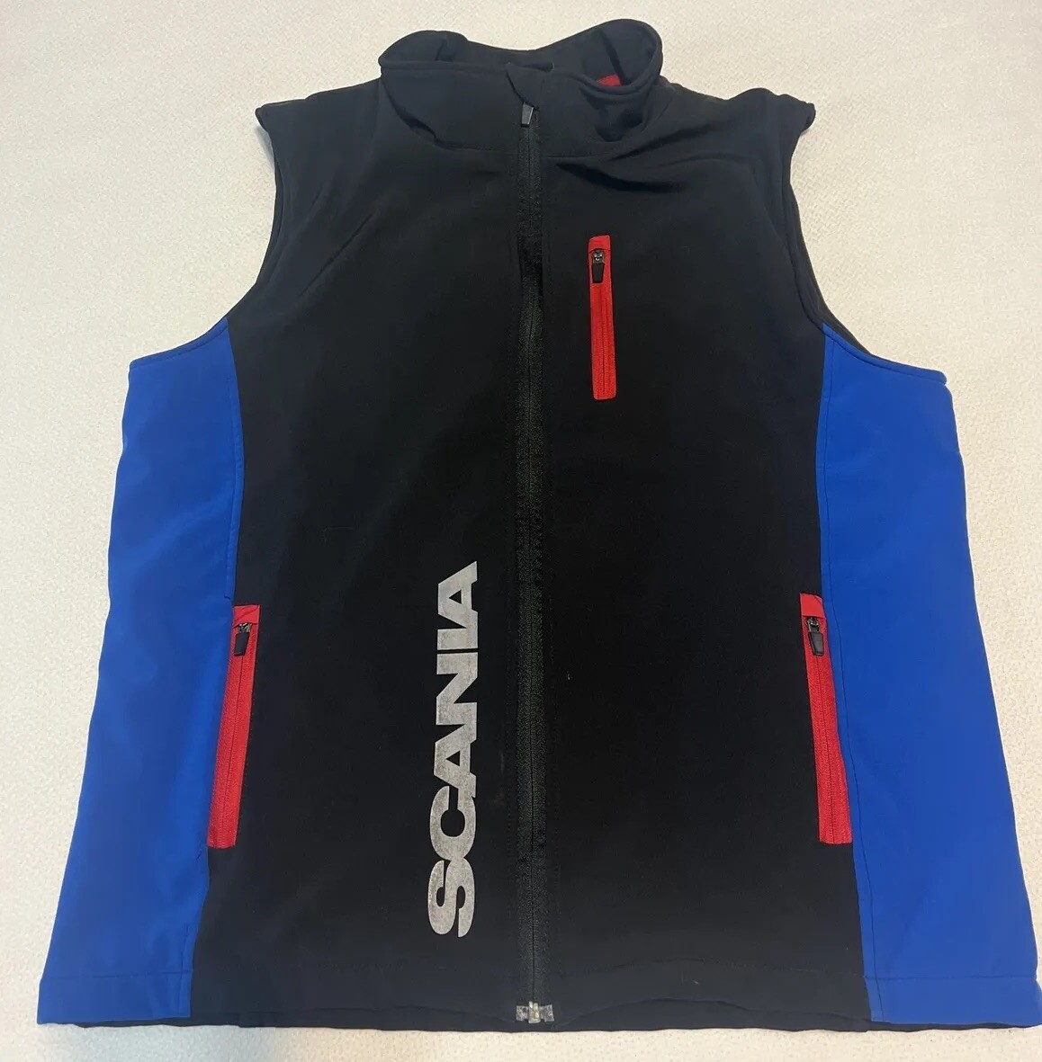 Scania Vest Gilet Soft Shell Men’s Large Black Blue - Gem