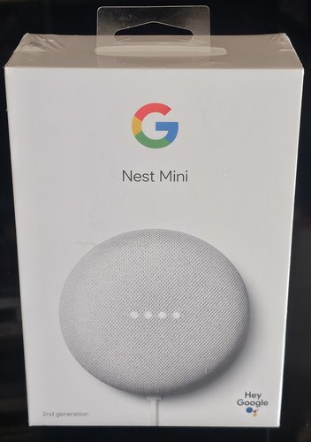 NEW Sealed Google Nest Mini 2nd Generation Smart Speaker Chalk White ...
