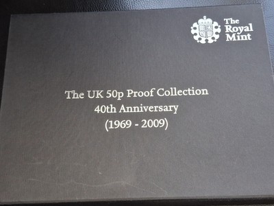 2009 The UK 50p Proof Collection 40th Anniversary 16 Coins 🔥Rare🔥 kew ...