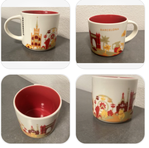 Starbucks Barcelona Spain You Are Here Collection Coffee Cup Mug 14 oz ...