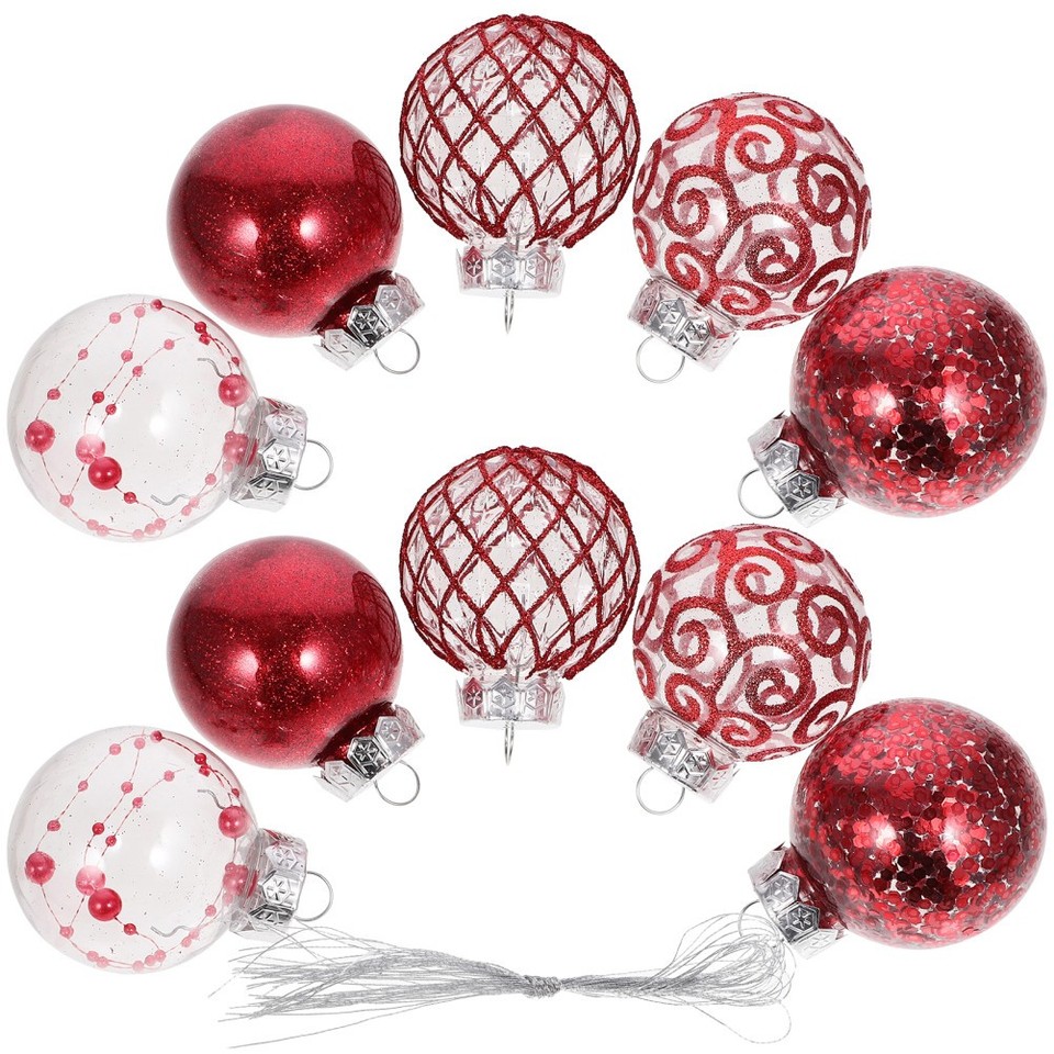 30 Pcs Christmas Tree Hanging Ball Decorative Pendants Small Ornaments ...