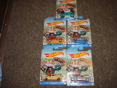 2 SETS 2023 Hot Wheels Spring Easter Volkswagen, Camaro, Jeep, Mustang ...