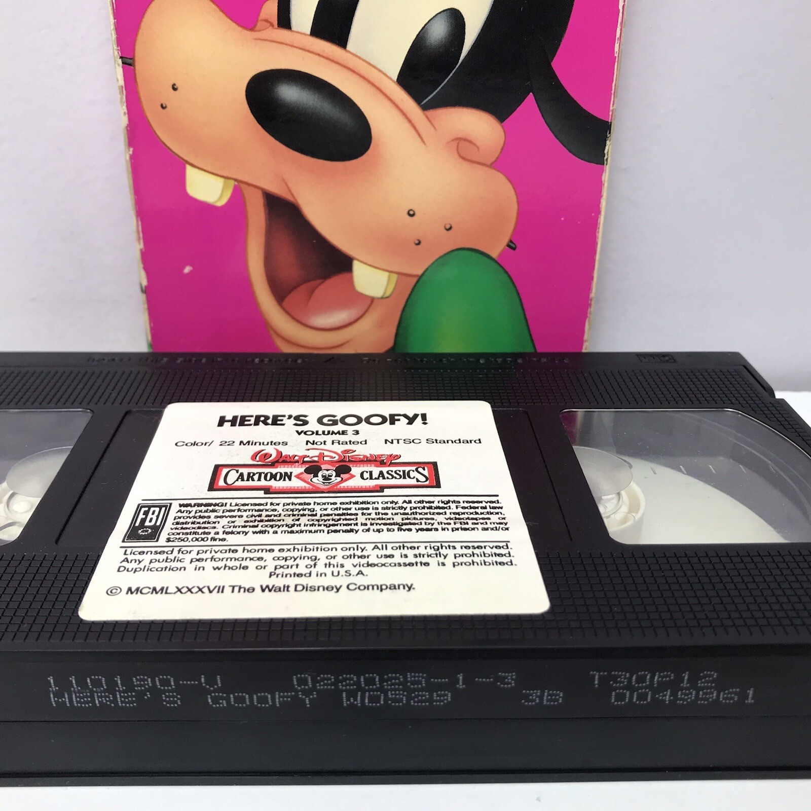 Walt Disney Cartoon Classics Vol 3 Here’s Goofy VHS Video Tape BUY 2 ...
