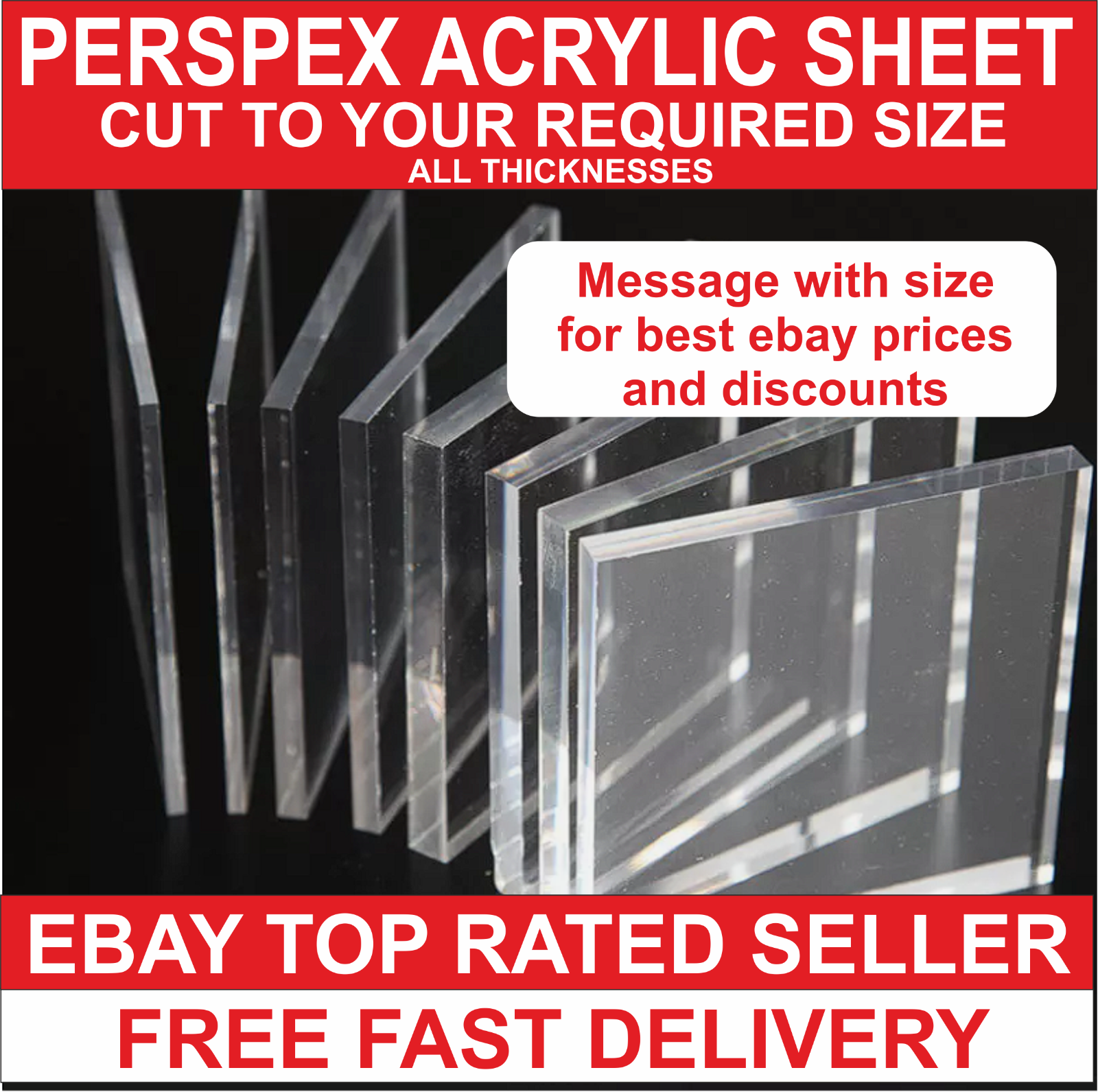 Clear Perspex Acrylic Sheet Custom Cut To Your Specs , Best Priced ...