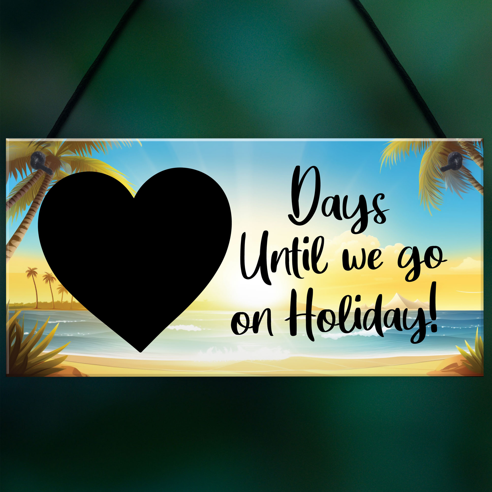 Holiday Countdown Sign Days Until Holiday Plaque Travel Holiday Gifts ...