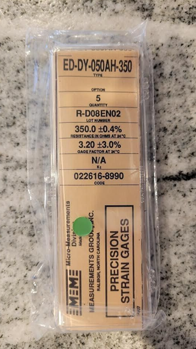 Vishay Micro Measurements Precision Strain Gage ED-DY-050AH-350, 5 Pack ...