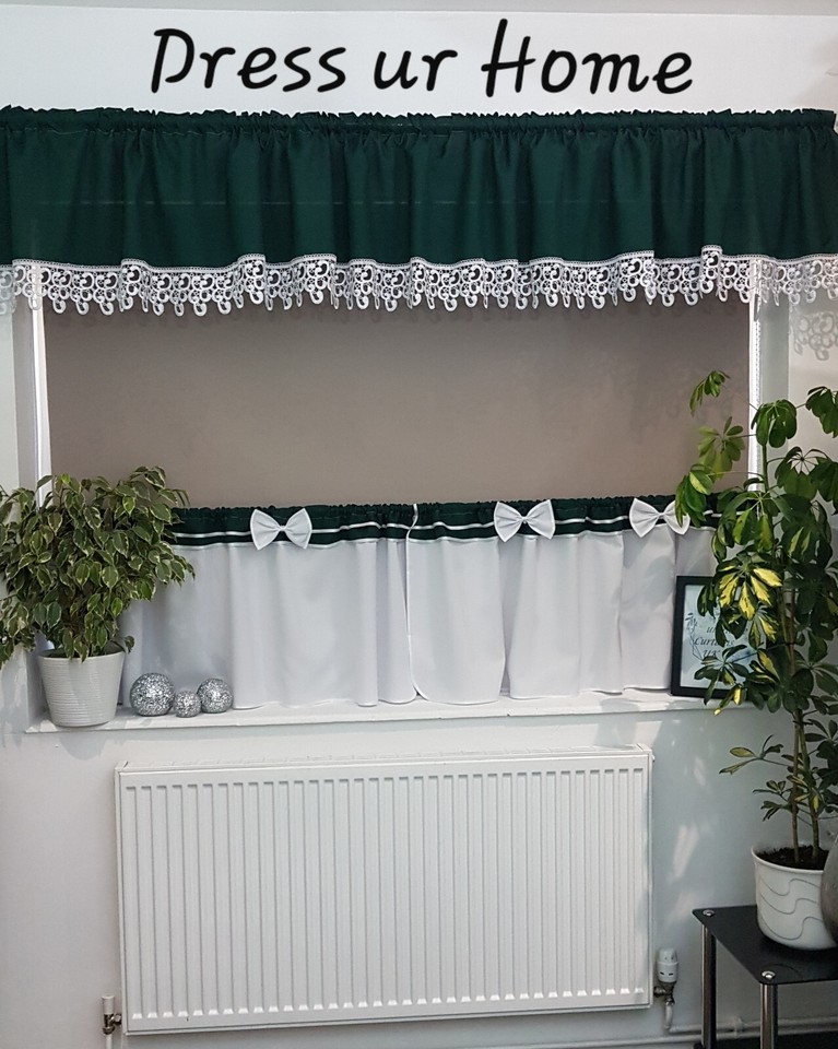 Kitchen set net curtain cafe net curtain various colours modern design ...