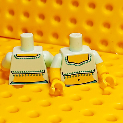 LEGO Cropped Top Belly Dancing Outfit Torso Hanging Crystals LIGHT AQUA ...