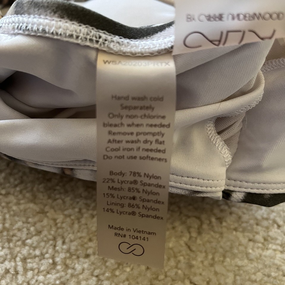 CALIA by Carrie Underwood Sports Bra Reversible Knot Size XS Shadow ...