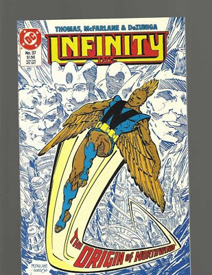 Infinity Inc. #37 (DC 1987) NM 9.4, The Origin of Northwind, McFarlane ...