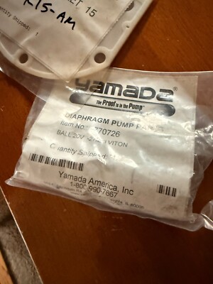 NEW OEM LOT of 4 Yamada Double Air Diaphragm Pump Valve Ball 20V 27mm ...