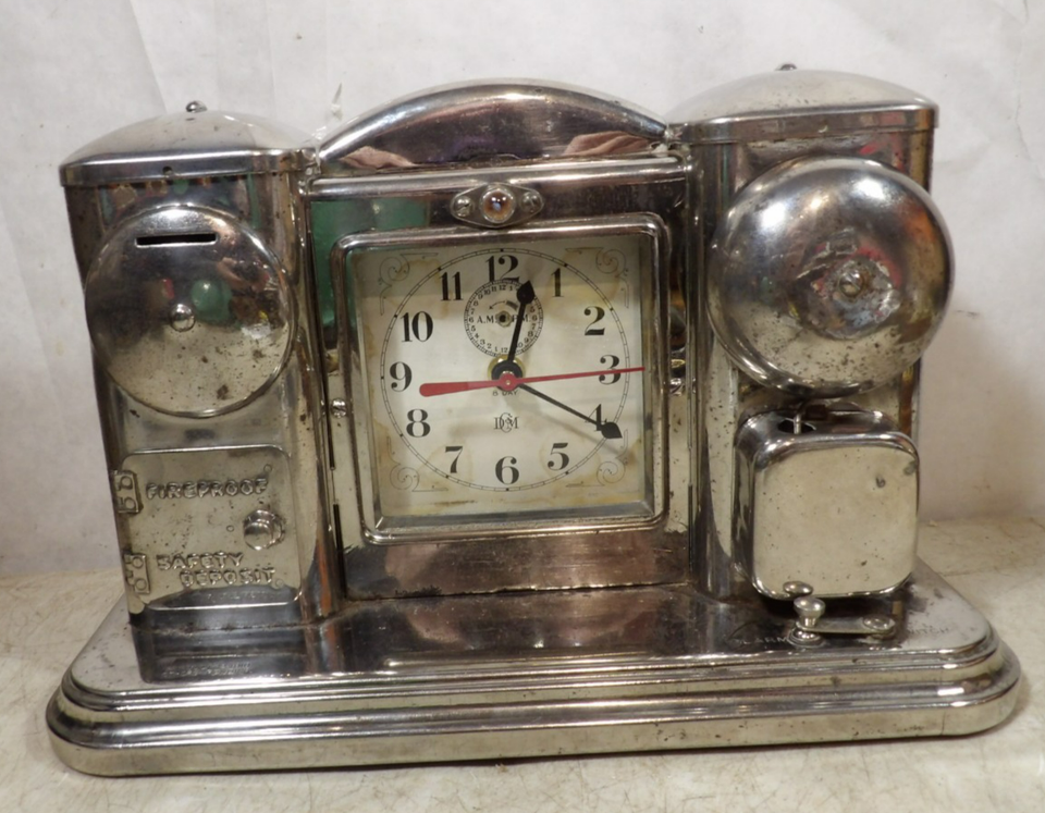 VTG/Antique 1900s 1916 Darche Battery Op Alarm Clock Working Read ...