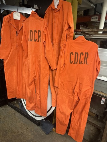 CDCR Official Jail Prison Inmate Orange Jumpsuit Uniform Felon RED KAP ...