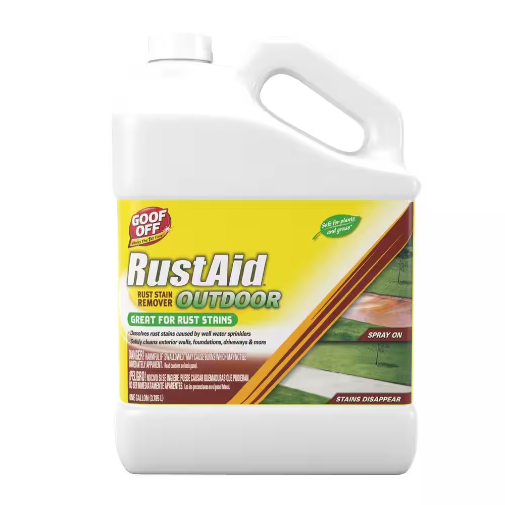 Goof Off Rust Remover Outdoor Cleaner 1 Gal Concrete Vinyl Siding ...