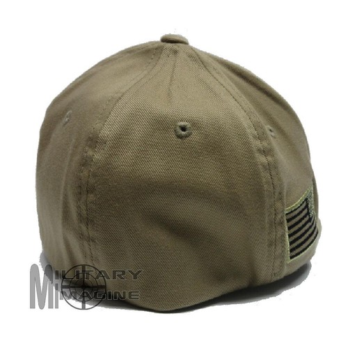 USA American Flexfit Brushed Tactical Cap Military Army small US Flag ...