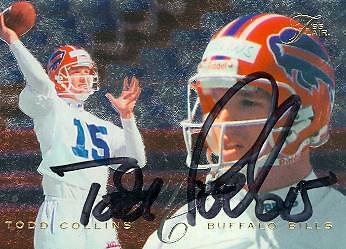 Todd Collins autographed Football Card Buffalo Bills 1995 Fleer Flair ...