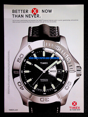 Timex Perpetual Calendar Wrist Watch 2006 Trade Print Magazine Ad ...