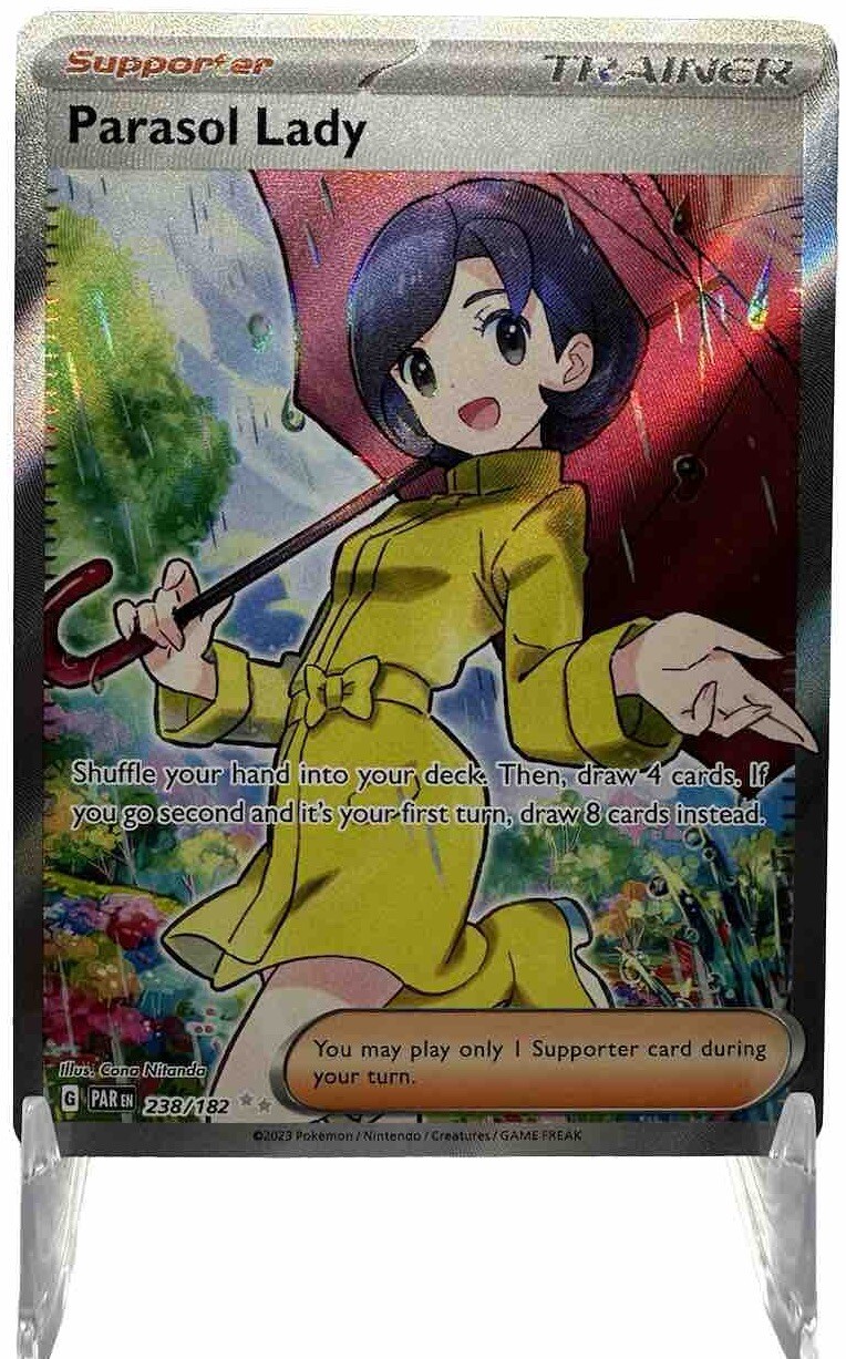 Parasol Lady 238/182 Paradox Rift Pokémon TCG Full Art Trainer Holo ...
