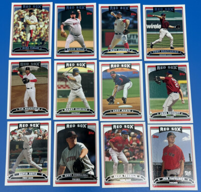 2006 Topps BOSTON RED SOX Team Set (21Cards) Papelbon RC Ortiz ...