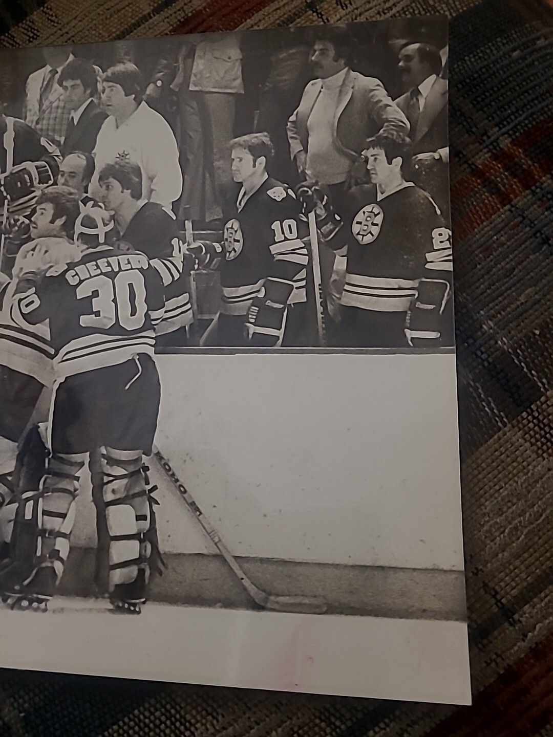 1970S GERRY CHEEVERS NHL HOCKEY PHOTO YVON LAMBERT DON CHERRY JEAN ...