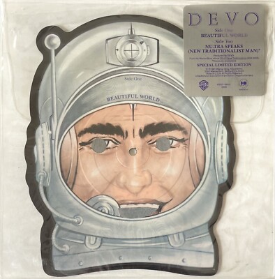 Devo - Beautiful World (7") (Shaped Picture Disc) (VG/VG-) | eBay