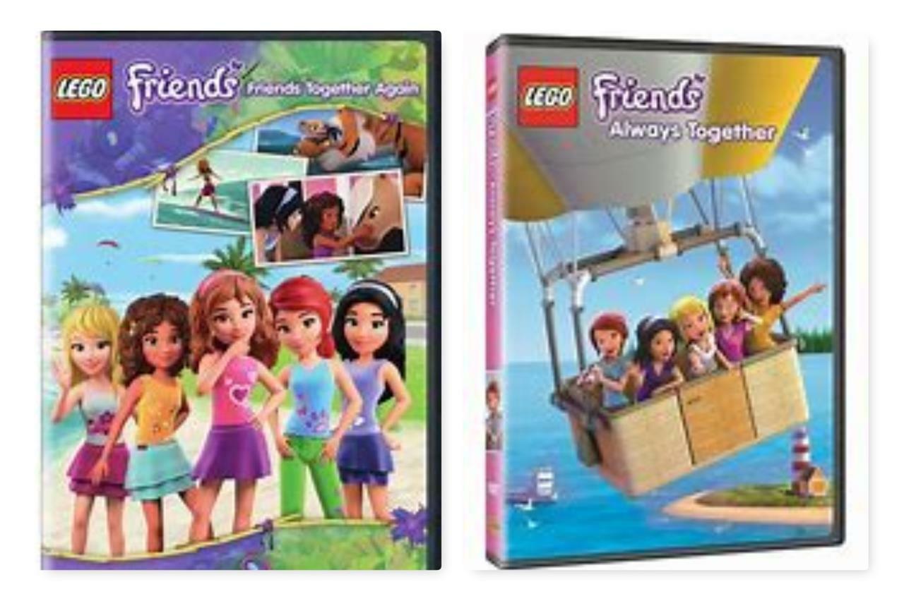 Lego Freinds 2 DVD's Freinds Always Together & Freinds Together Again ...