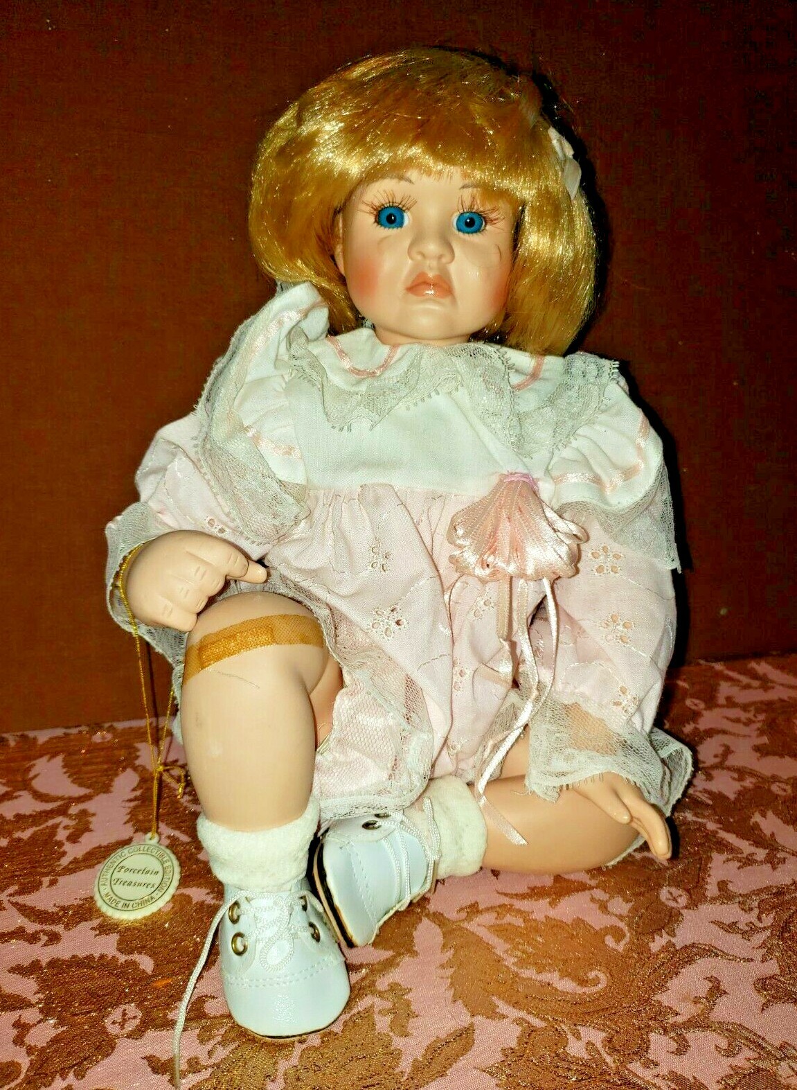 Vintage Porcelain Treasures Doll - Pouting Priscilla - Collectible Doll ...