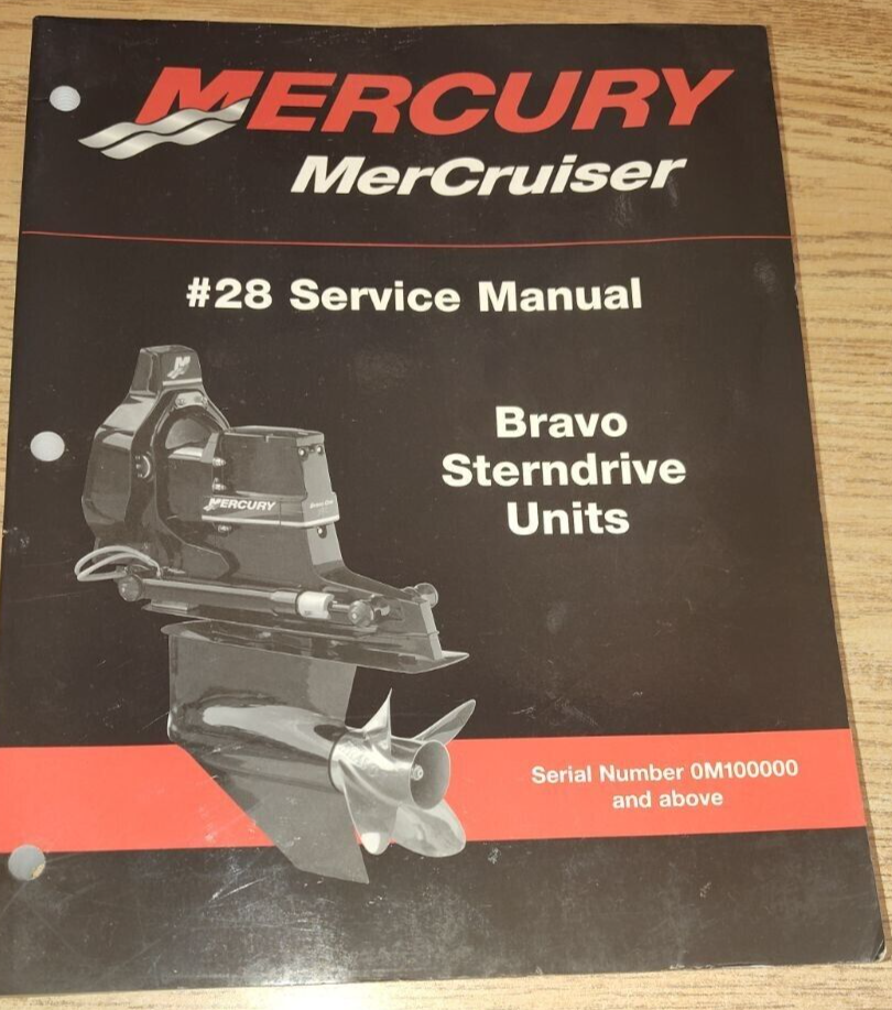 Mercruiser Mercury #28 Bravo Sterndrive Units 90-863160-1 Service Shop ...