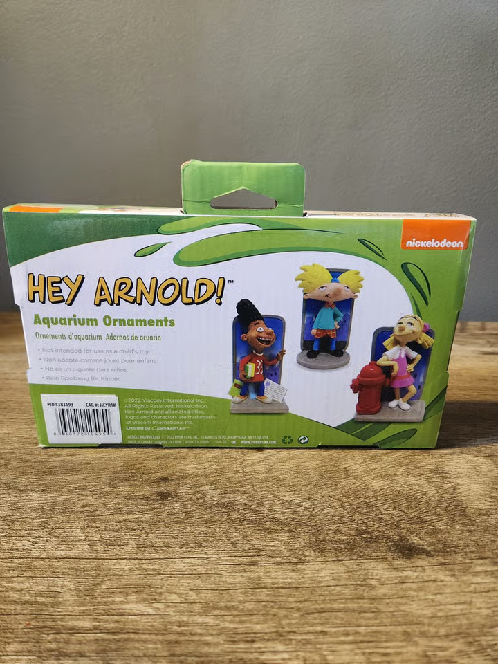 BNIB Nickelodeon HEY ARNOLD! Fish aquarium ornaments Arnold, Gerald ...