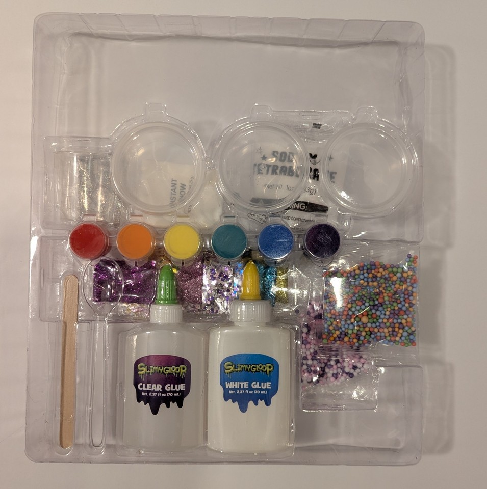 Slimy Gloop Slime Laboratory - Ultimate Slime Kit for 5 Fun Creations ...
