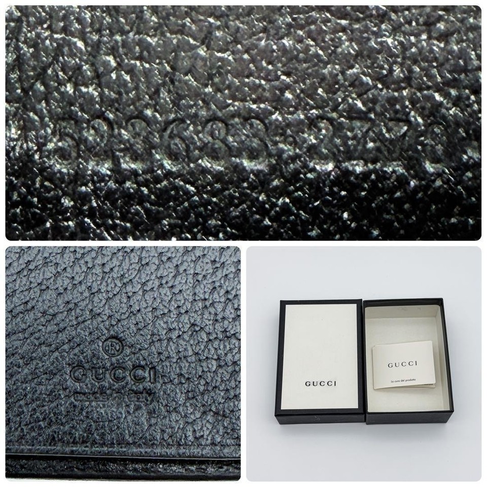 GUCCI Bee Key Case Leather Black | eBay