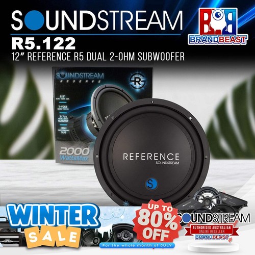Soundstream R5.122 12″ Reference R5 Dual 2-Ohm Subwoofer | eBay Australia