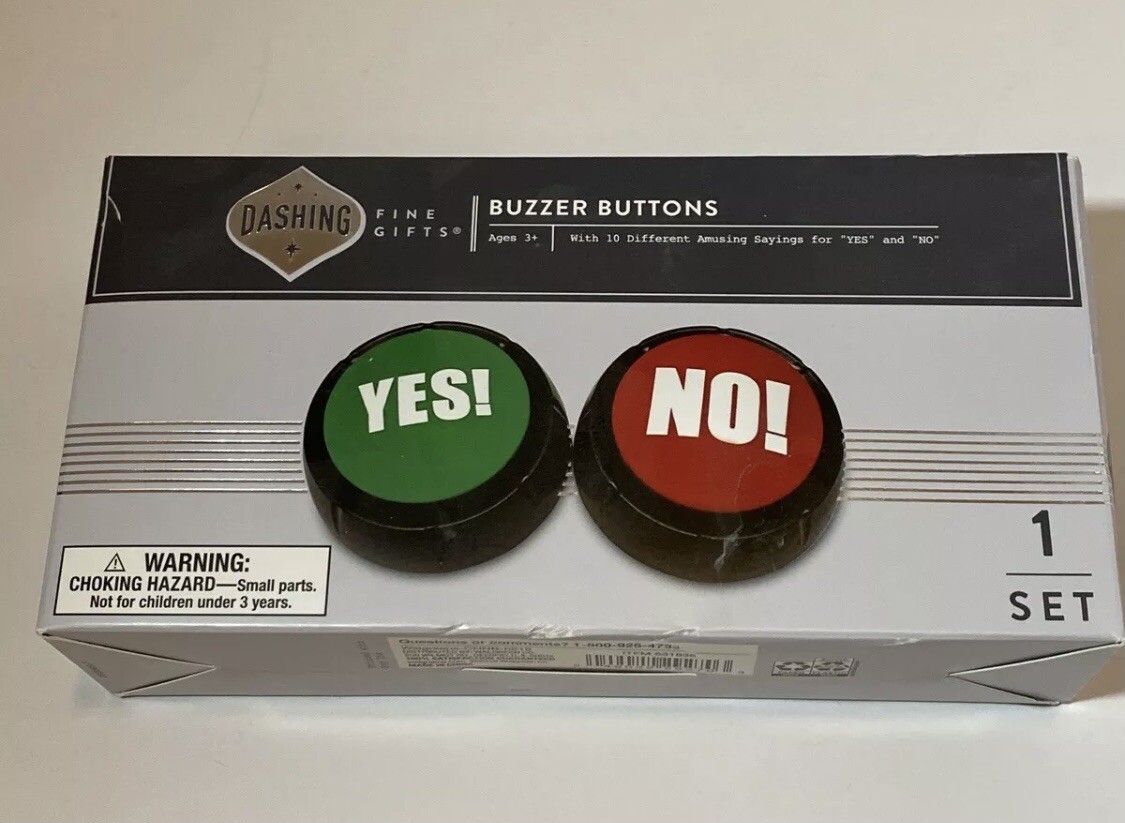 3 DASHING Fine Gifts Yes No Buzzer Buttons for sale online | eBay