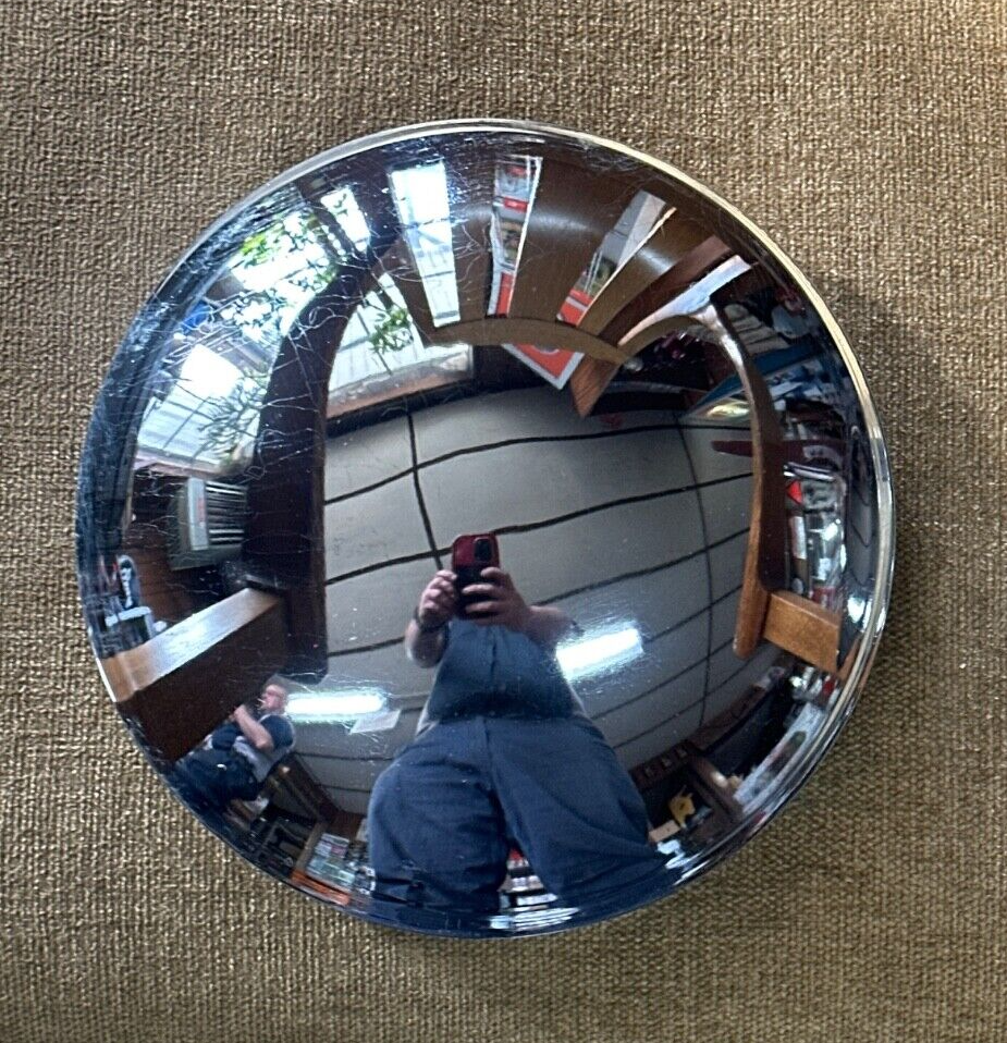 SIMPLICITY CHROME BABY HALF MOON HUB CAP 6" FOR RIDING LAWN MOWER ...