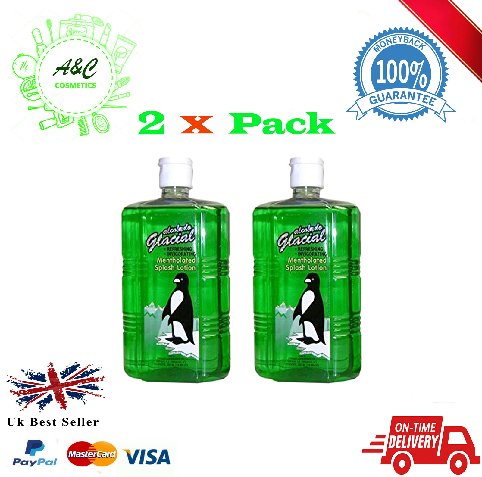 Alcolado Glacial Mentholated Splash Lotion /250 ml (pack of 2) | eBay