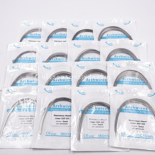 Dental Orthodontic Stainless Steel Rectangular Arch Wire Ovoid Form 1 ...