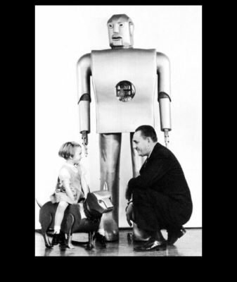 Vintage Freaky Robot Elektro PHOTO Dog Sparko, Creepy Strange Steampunk ...