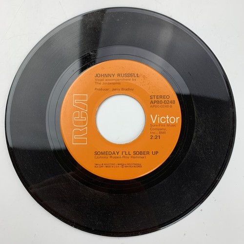 Johnny Russell Someday I'Ll Sober Up / She's IN Love Record 45 RPM ...