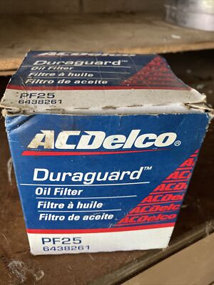 Vintage AC Delco PF25 Oil Filter 6438261 Duraguard In Box | eBay